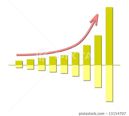 Increase graph - Stock Illustration [13154707] - PIXTA
