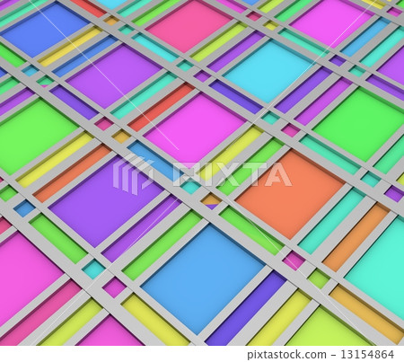 Colorful window background - Stock Illustration [13154864] - PIXTA
