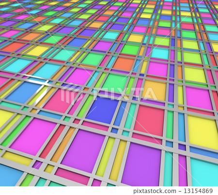 Colorful window background - Stock Illustration [13154869] - PIXTA