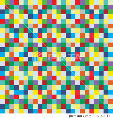 pattern background of small colorful tiles - Stock Illustration ...