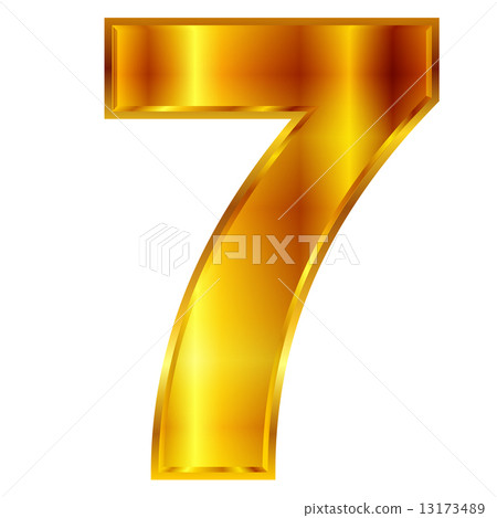 7 Numerical number - Stock Illustration [13173489] - PIXTA