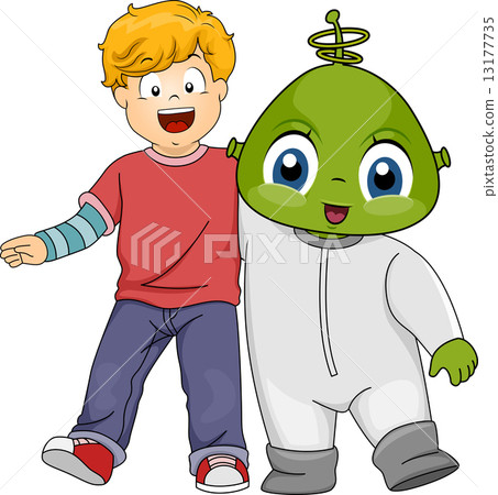 Alien Friend - Stock Illustration [13177735] - PIXTA