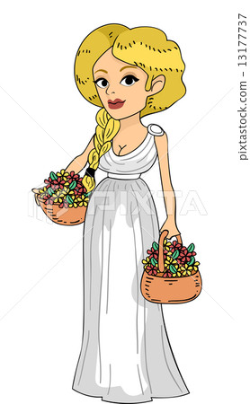 Roman Girl - Stock Illustration [13177737] - PIXTA