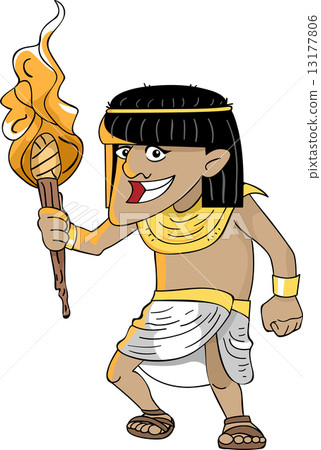 Egyptian Torch - Stock Illustration [13177806] - PIXTA