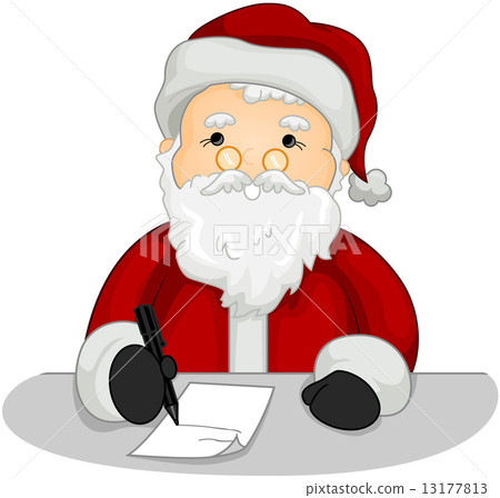 Santa making List - Stock Illustration [13177813] - PIXTA