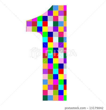 1 number frame - Stock Illustration [13179842] - PIXTA