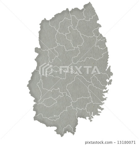 Iwate Prefecture Map - Stock Illustration [13180071] - PIXTA