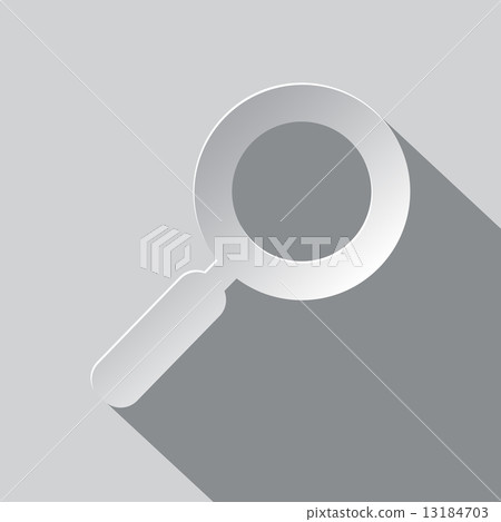 Paper Magnifying Glass - Lupe Vector Illustration - Stock Illustration ...