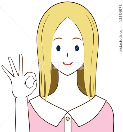 Female ok sign - Stock Illustration [13184978] - PIXTA