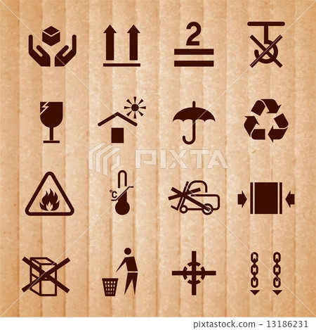 Handling and packing symbols - Stock Illustration [13186231] - PIXTA