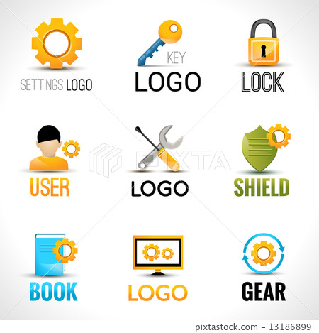 Settings logo set - Stock Illustration [13186899] - PIXTA