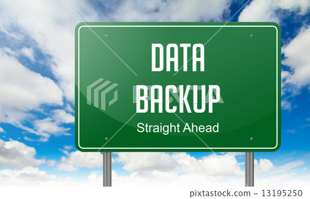 Data Backup on Highway Signpost. - Stock Illustration [13195250] - PIXTA
