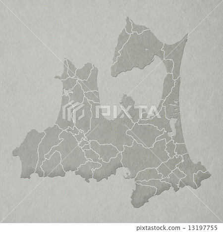 Aomori Prefecture Map - Stock Illustration [13197755] - PIXTA