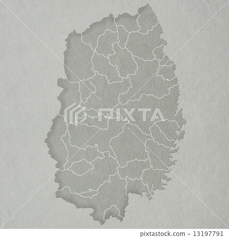 Iwate Prefecture Map - Stock Illustration [13197791] - PIXTA