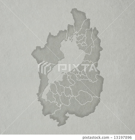 Shiga Prefecture Map - Stock Illustration [13197896] - PIXTA