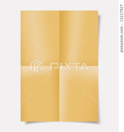 Folded paper with shadow - Stock Illustration [13217927] - PIXTA