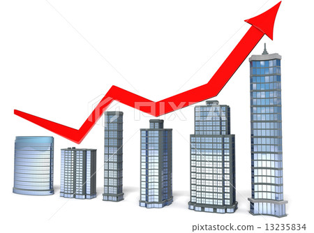 Real estate graph - Stock Illustration [13235834] - PIXTA