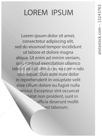 White sheet of paper with your text - Stock Illustration [13243763] - PIXTA