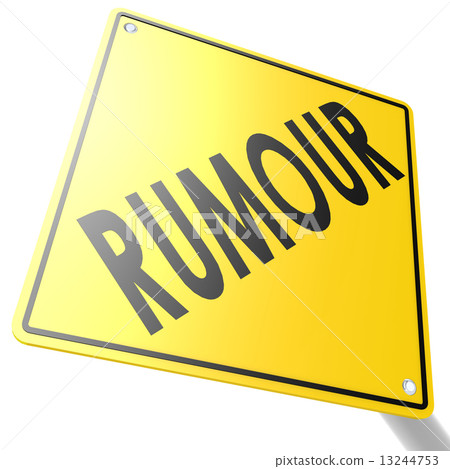 Road sign with rumour - Stock Illustration [13244753] - PIXTA