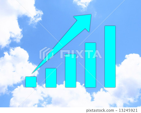 Even looking at the sky graph! - Stock Illustration [13245921] - PIXTA