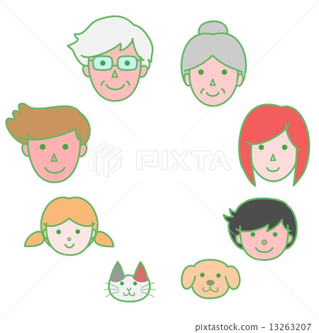 Family circle - Stock Illustration [13263207] - PIXTA