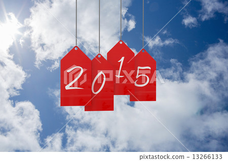 Composite image of 2015 red tags - Stock Illustration [13266133] - PIXTA