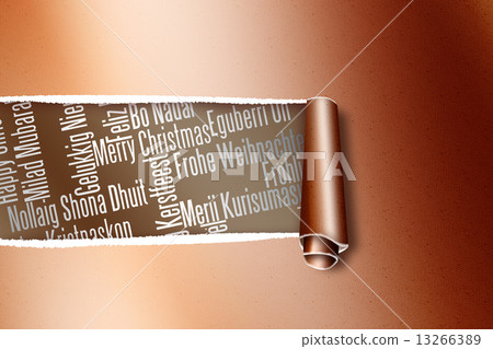 Composite image of rip in gold paper - Stock Illustration [13266389 ...