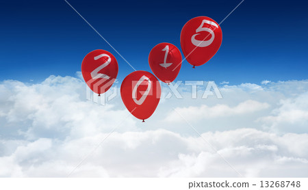 Composite image of 2015 balloons - Stock Illustration [13268748] - PIXTA