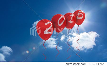 Composite image of 2015 balloons - Stock Illustration [13274764] - PIXTA
