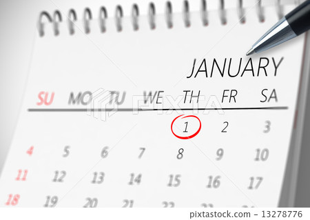 Composite image of january on calendar - Stock Illustration [13278776 ...