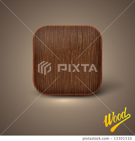 background with wood texture. icon template - Stock Illustration ...