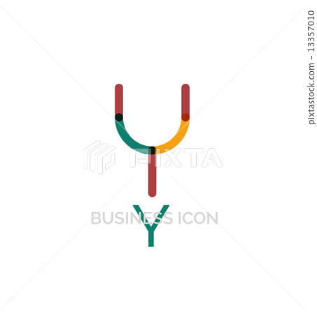 Minimal line font design, letter Y - Stock Illustration [13357010] - PIXTA