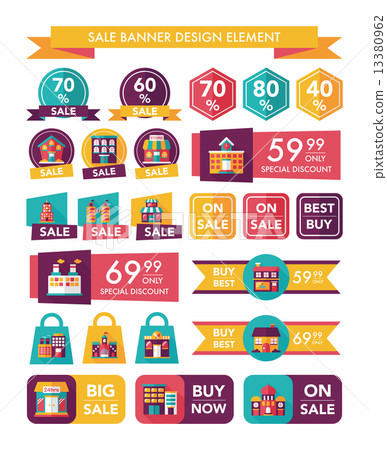 Building sale banner flat design background... - Stock Illustration ...