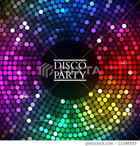 Colorful disco lights. Vector - Stock Illustration [13396583] - PIXTA