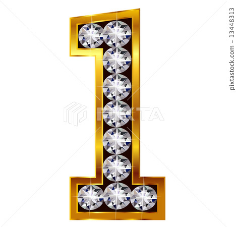1 Numerical number - Stock Illustration [13448313] - PIXTA