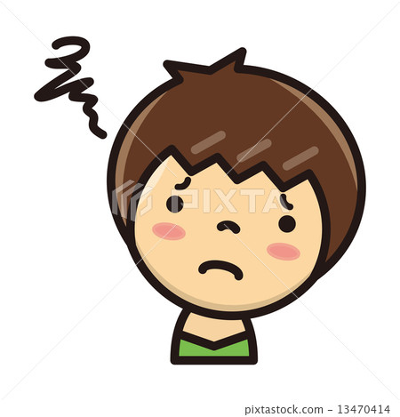 Face icons uneasy - Stock Illustration [13470414] - PIXTA