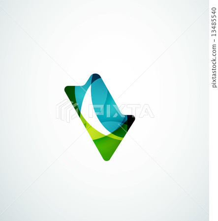 Abstract tick logo design - Stock Illustration [13485540] - PIXTA