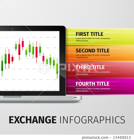 Exchange infographics - Stock Illustration [13488913] - PIXTA