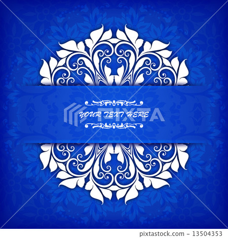 Abstract vector circle floral ornamental... - Stock Illustration ...
