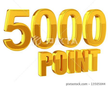 Point service 5000 points - Stock Illustration [13505844] - PIXTA