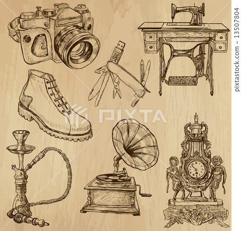 Objects - An hand drawn vector pack - Stock Illustration [13507804] - PIXTA