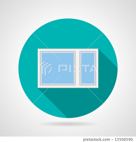 Simple window flat vector icon - Stock Illustration [13508590] - PIXTA