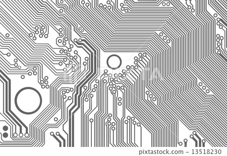vector printed circuit - Stock Illustration [13518230] - PIXTA