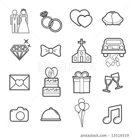 wedding icon - Stock Illustration [13519319] - PIXTA