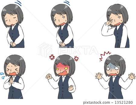 OL (6 types) - Stock Illustration [13521280] - PIXTA