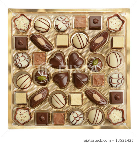 variety of chocolates in box - Stock Photo [13521425] - PIXTA