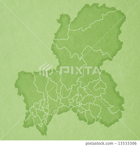 Gifu Prefecture Map - Stock Illustration [13533306] - PIXTA