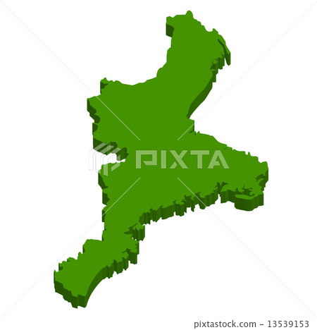 Triple Map 3D - Stock Illustration [13539153] - PIXTA