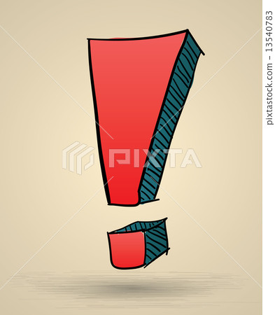 Alert symbol drawing - Stock Illustration [13540783] - PIXTA