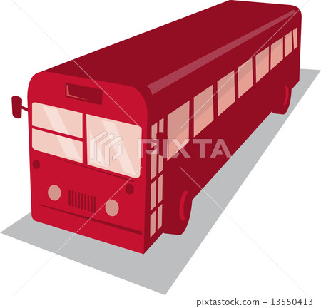 vintage shuttle bus coach retro - Stock Illustration [13550413] - PIXTA